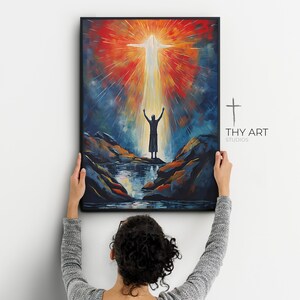 Baptism of Jesus Christ Expressionism Art Print (digital Download) - Etsy