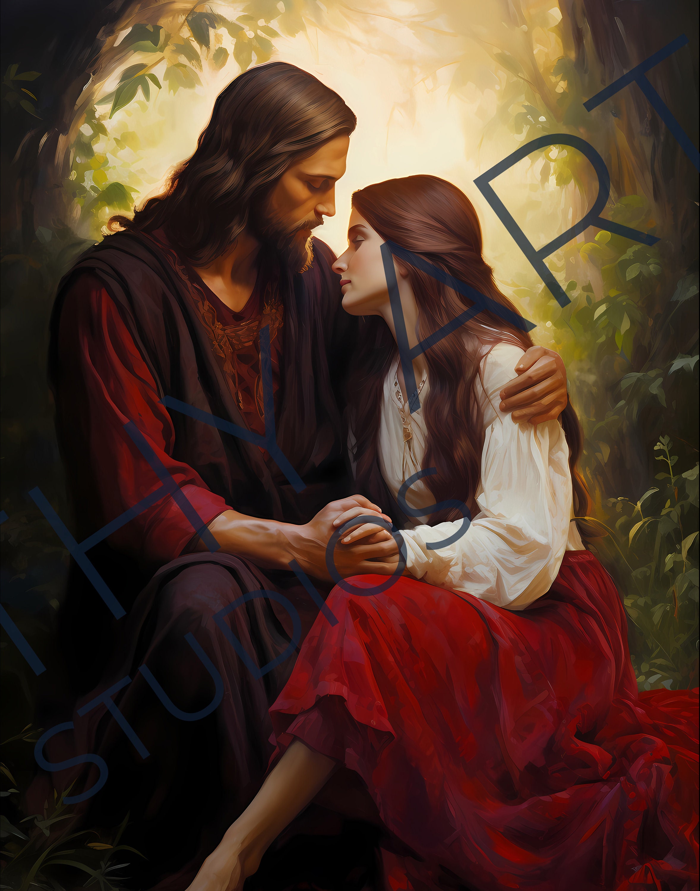 Mary With Jesus, Oil Painting, Mary Jesus, Magdalene, Mary of Magdalene ...