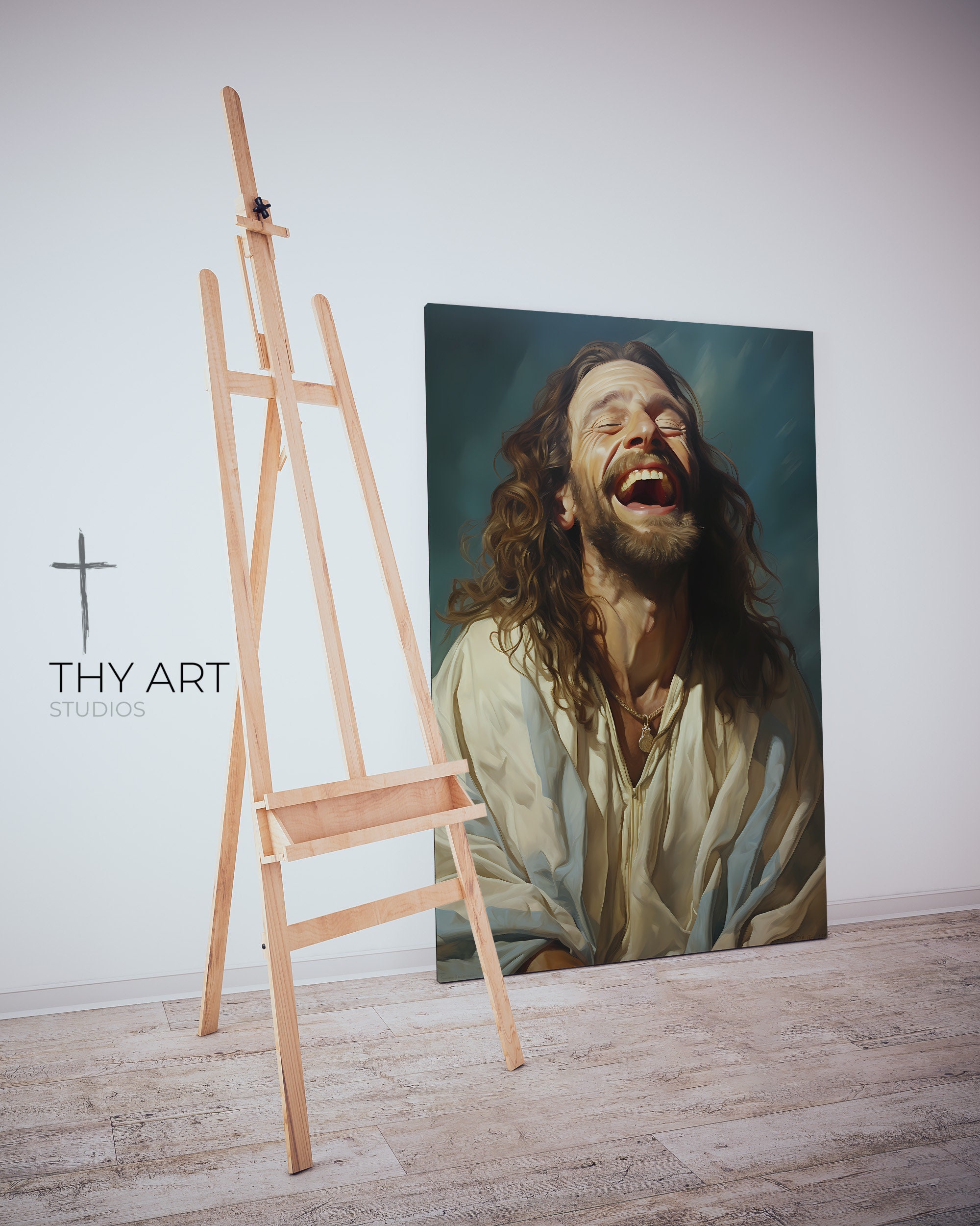Jesus Laughing, Jesus Smiling Painting, Religious Pictures of Jesus ...