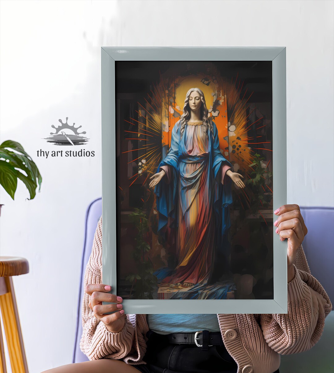 Annunciation Art Graffiti Style Anunciation Painting the - Etsy