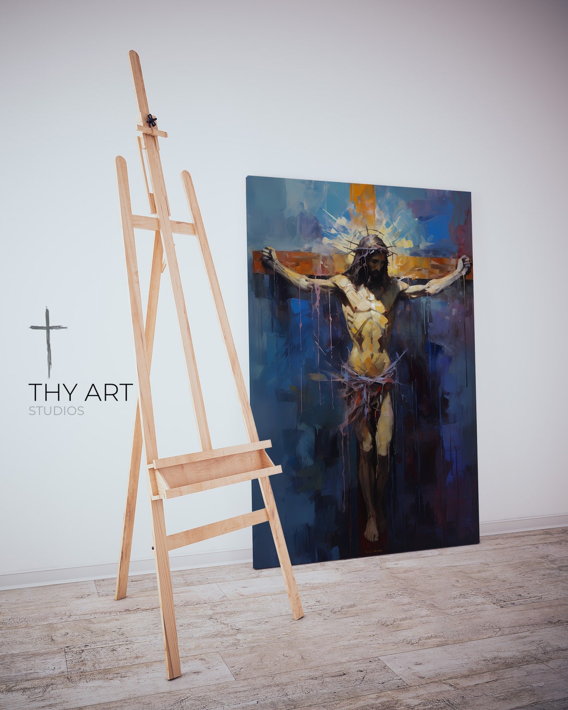 The Crucifixion of Christ Painting, Impressionism, Cross, Crucifix ...
