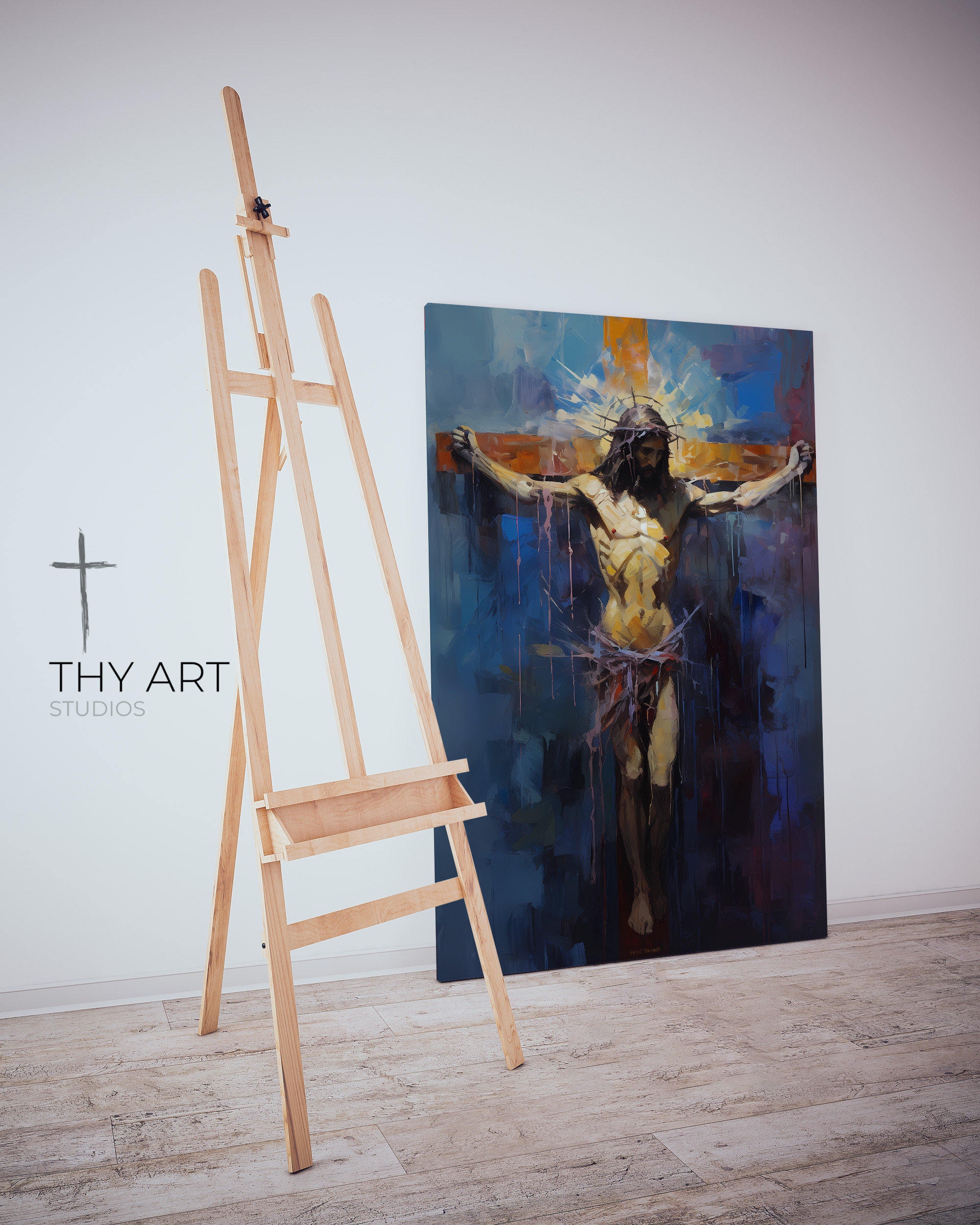 The Crucifixion of Christ Painting, Impressionism, Cross, Crucifix ...