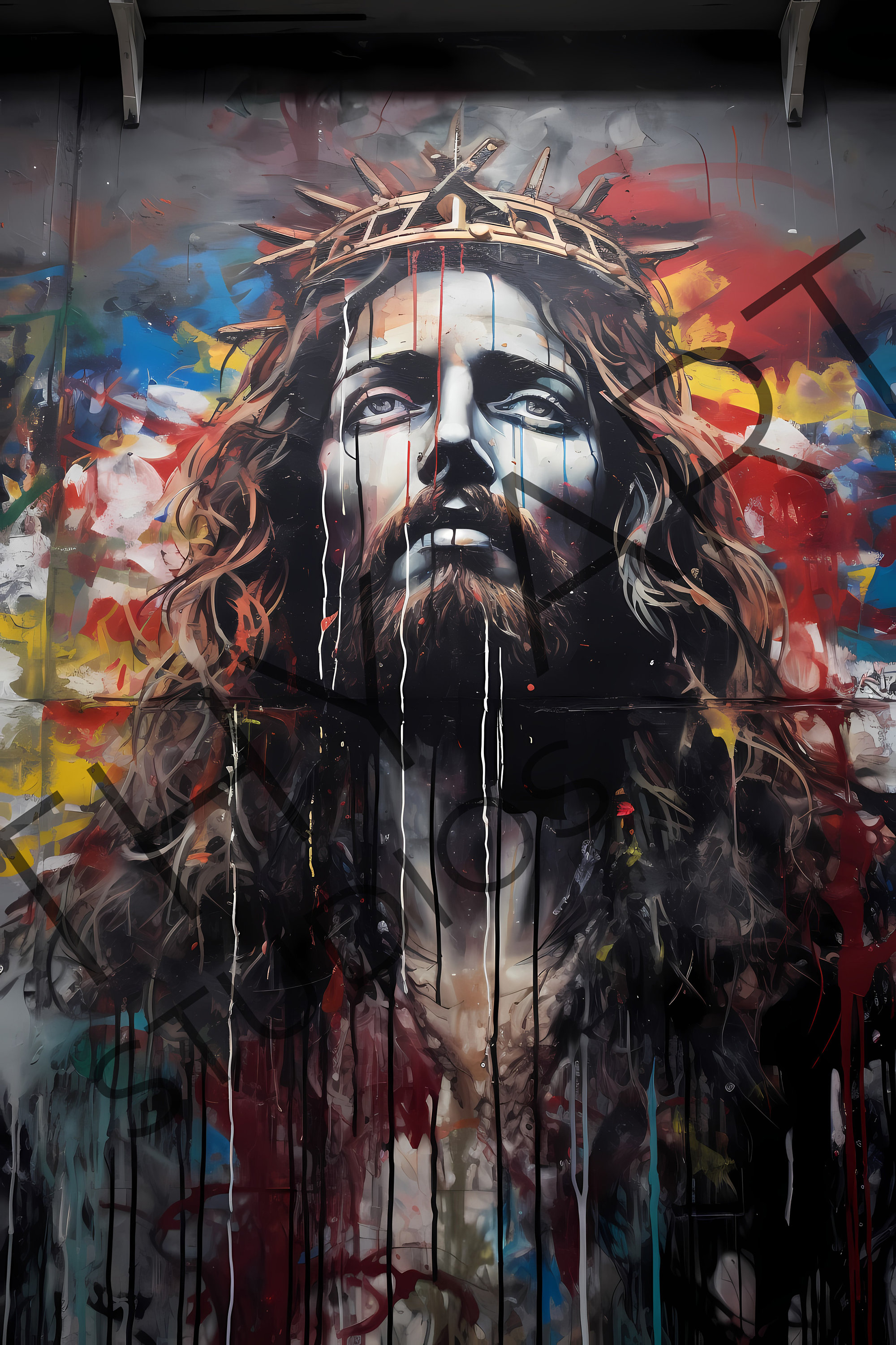 Portrait of Jesus Christ, Graffiti, Paintings of Christ, Christ ...
