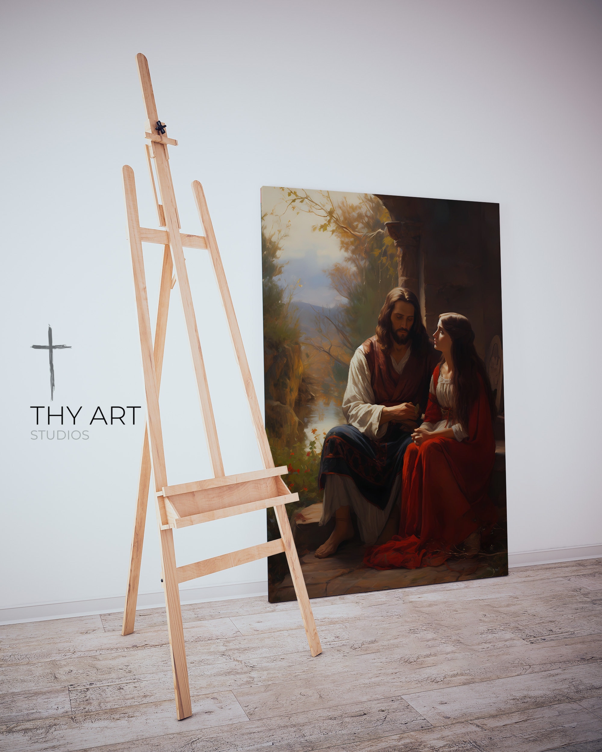 Jesus and Mary Magdalene, Oil Painting, Jesus Mary Magdalene, Mary With ...