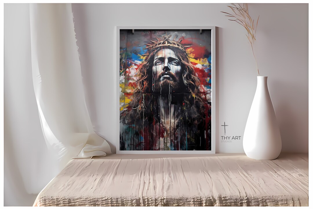 Portrait of Jesus Christ, Graffiti, Paintings of Christ, Christ ...