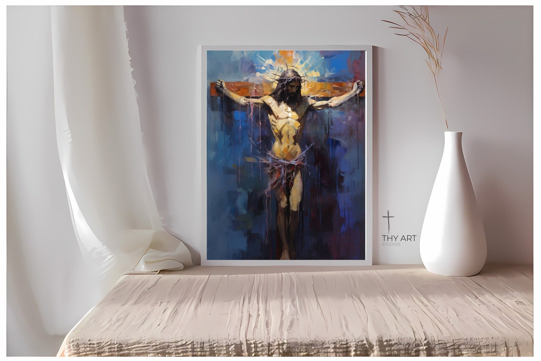 The Crucifixion of Christ Painting, Impressionism, Cross, Crucifix ...