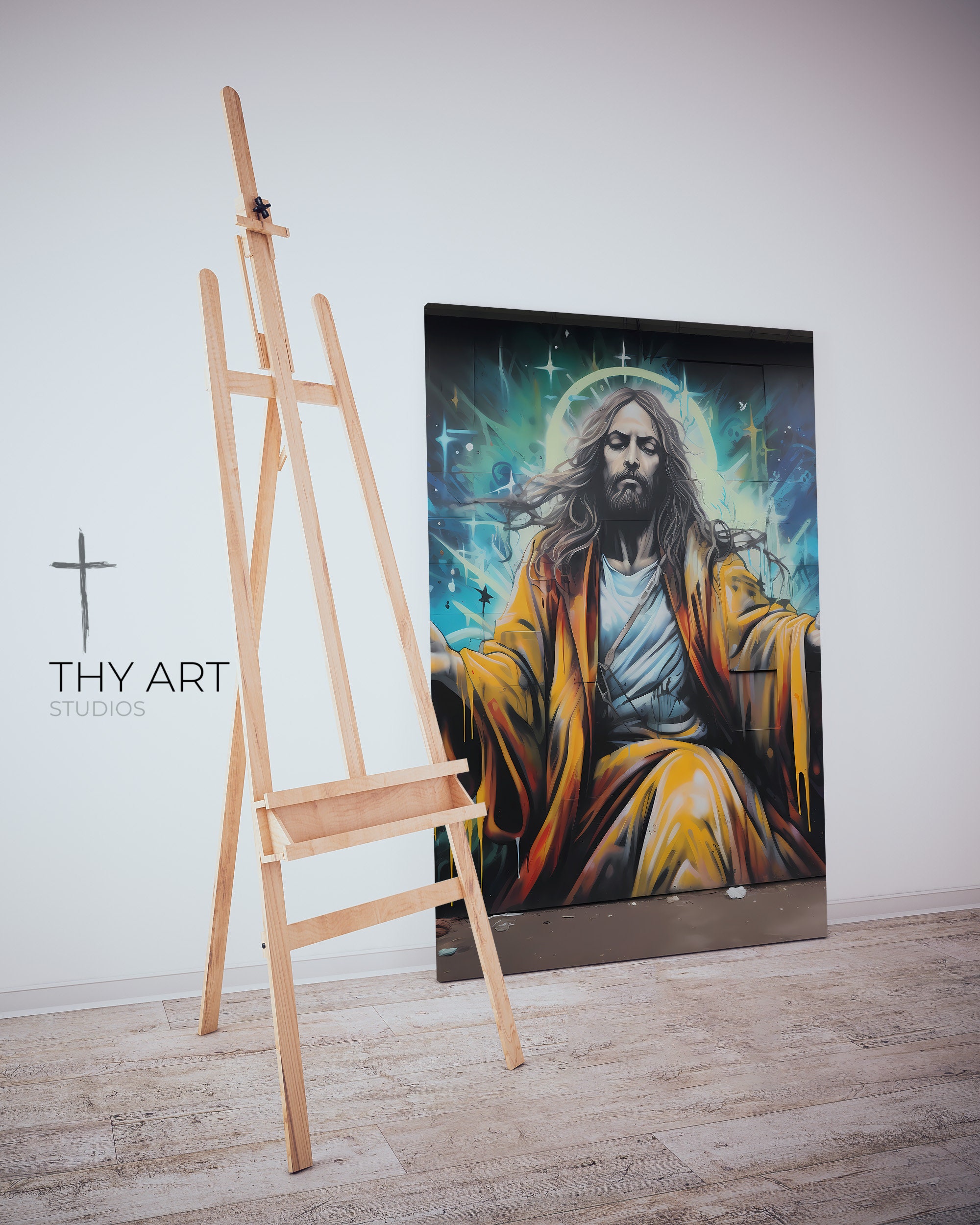 Christian Graffiti Art Christian Wall Art Religious Art - Etsy