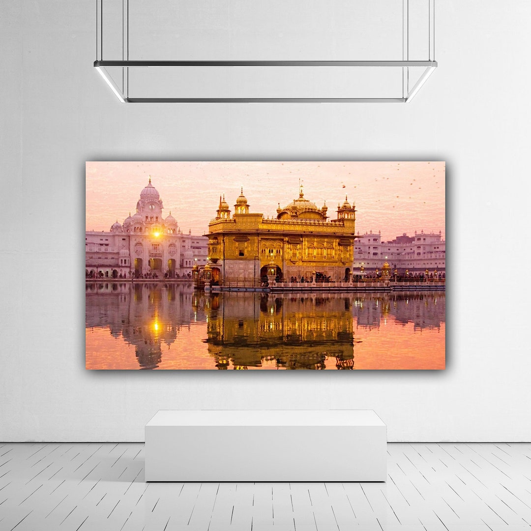 Golden Temple Canvas - Etsy