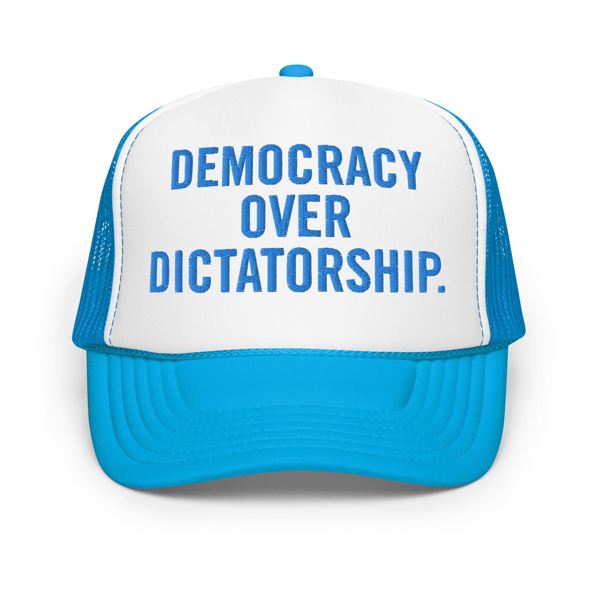 Democracy Over Dictatorship Trucker Hat - Etsy