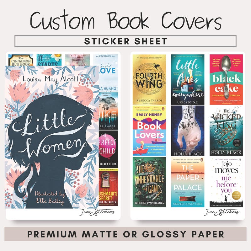 Book Sticker Sheet - Etsy