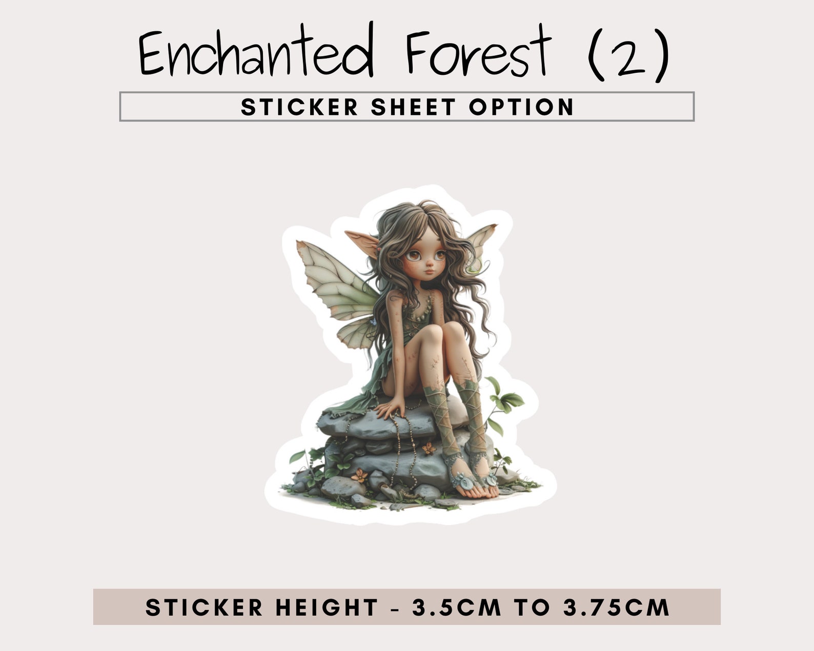 Enchanted Forest Sticker Sheet 2 or Die Cut Stickers Fairy Stickers - Etsy