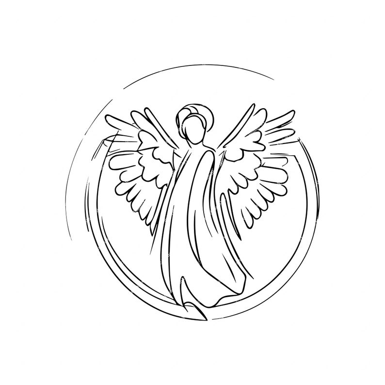 10 ANGEL DESIGNS - Digital Download - for Engraving, Printing and More ...