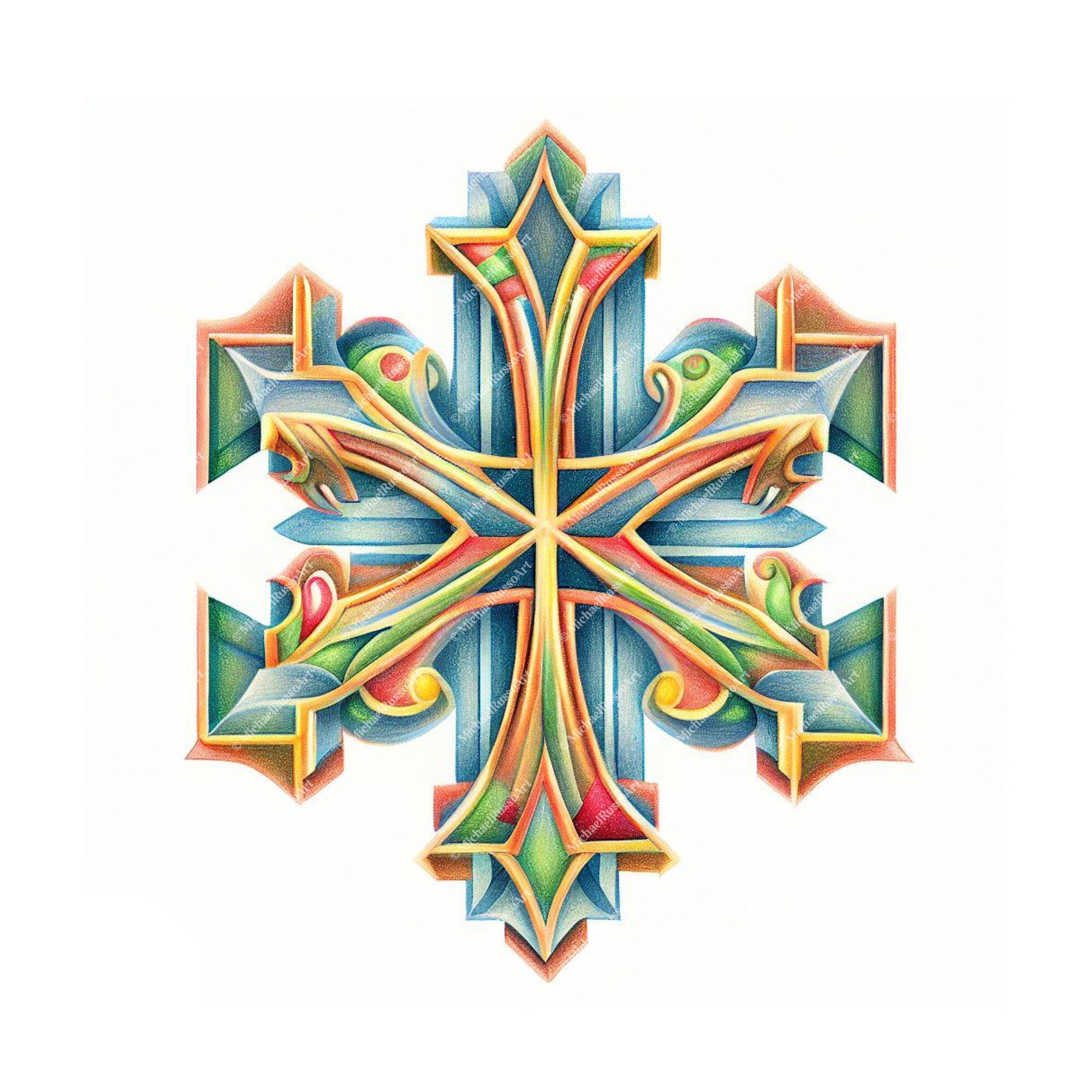 10 CROSS DESIGNS Christian Cross Clipart Digital Download for Printing ...