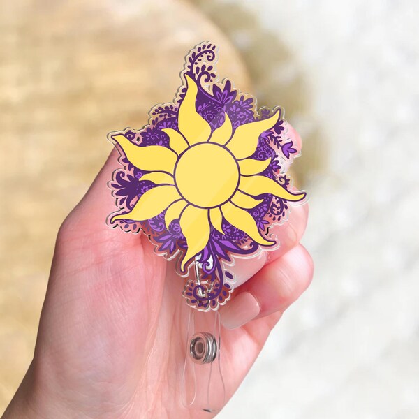 Id Badge Holder Tangled - Etsy