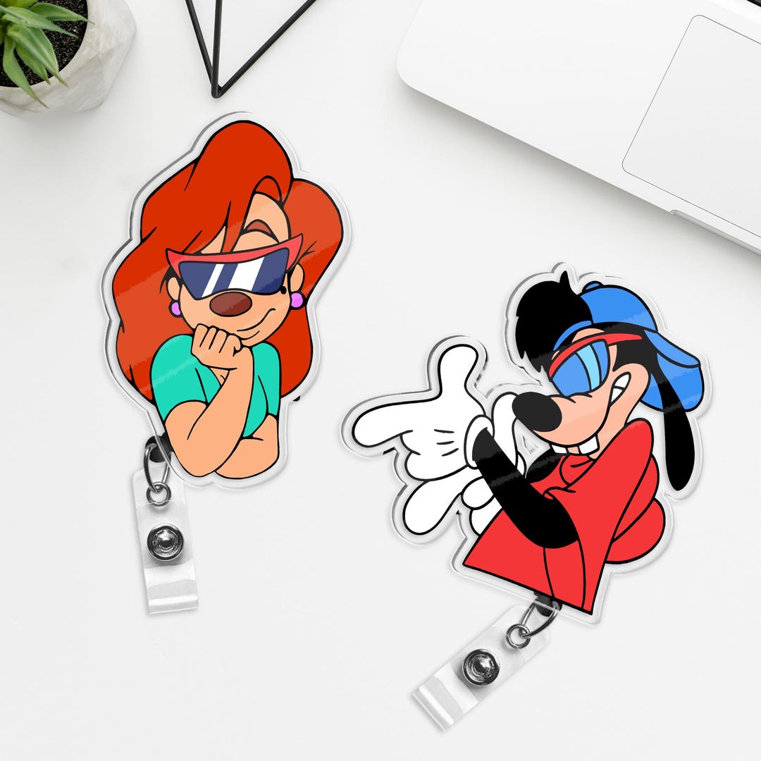 Roxanne and Max Goof Badge Reel, Disney A Goofy Movie Couple Badge ...