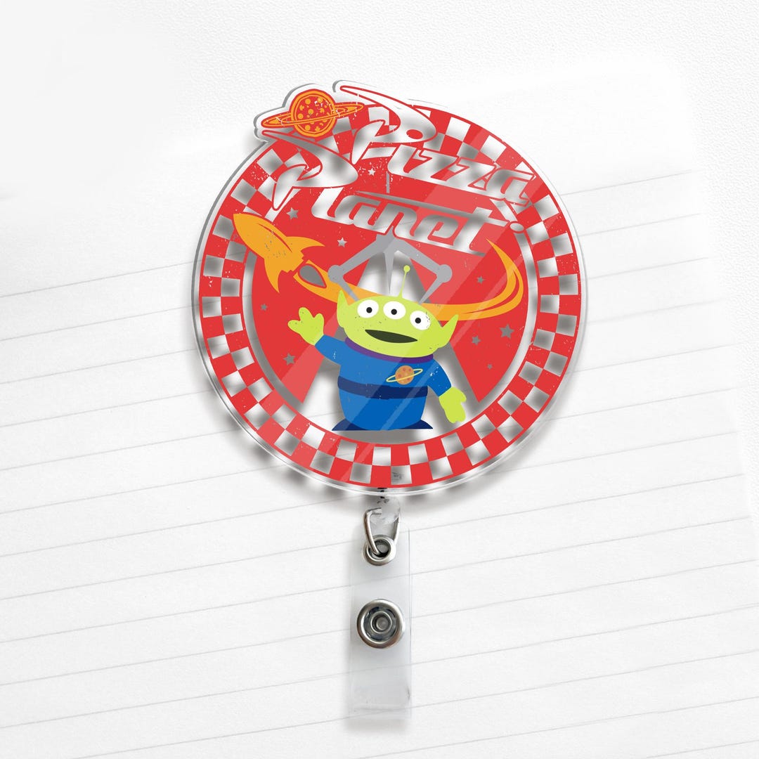Disney Nurse Aliens Pizza Planet Badge Reel, Toy Story Badge, Nurse ...