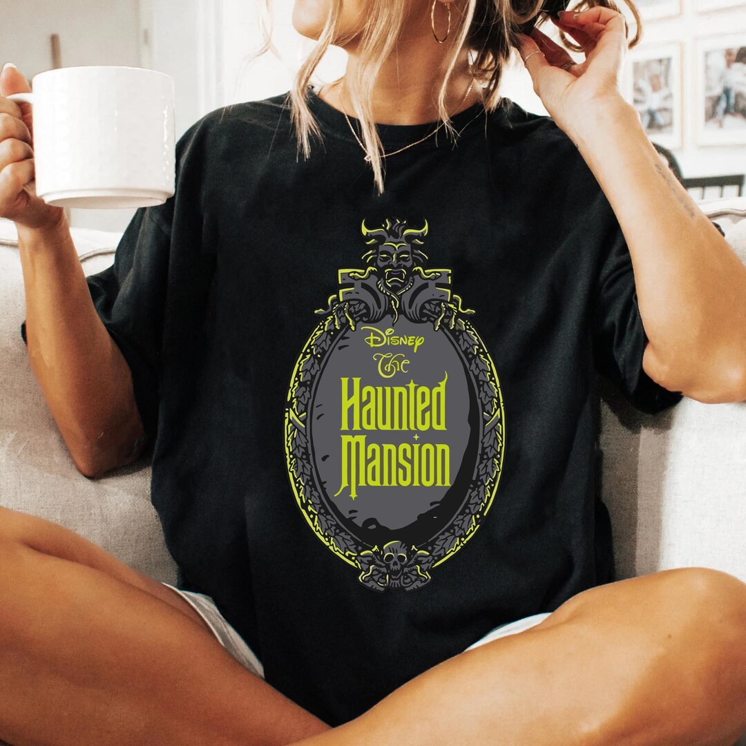 The Haunted Mansion Gate Plaque Halloween Comfort Colors Shirt, Haunted ...