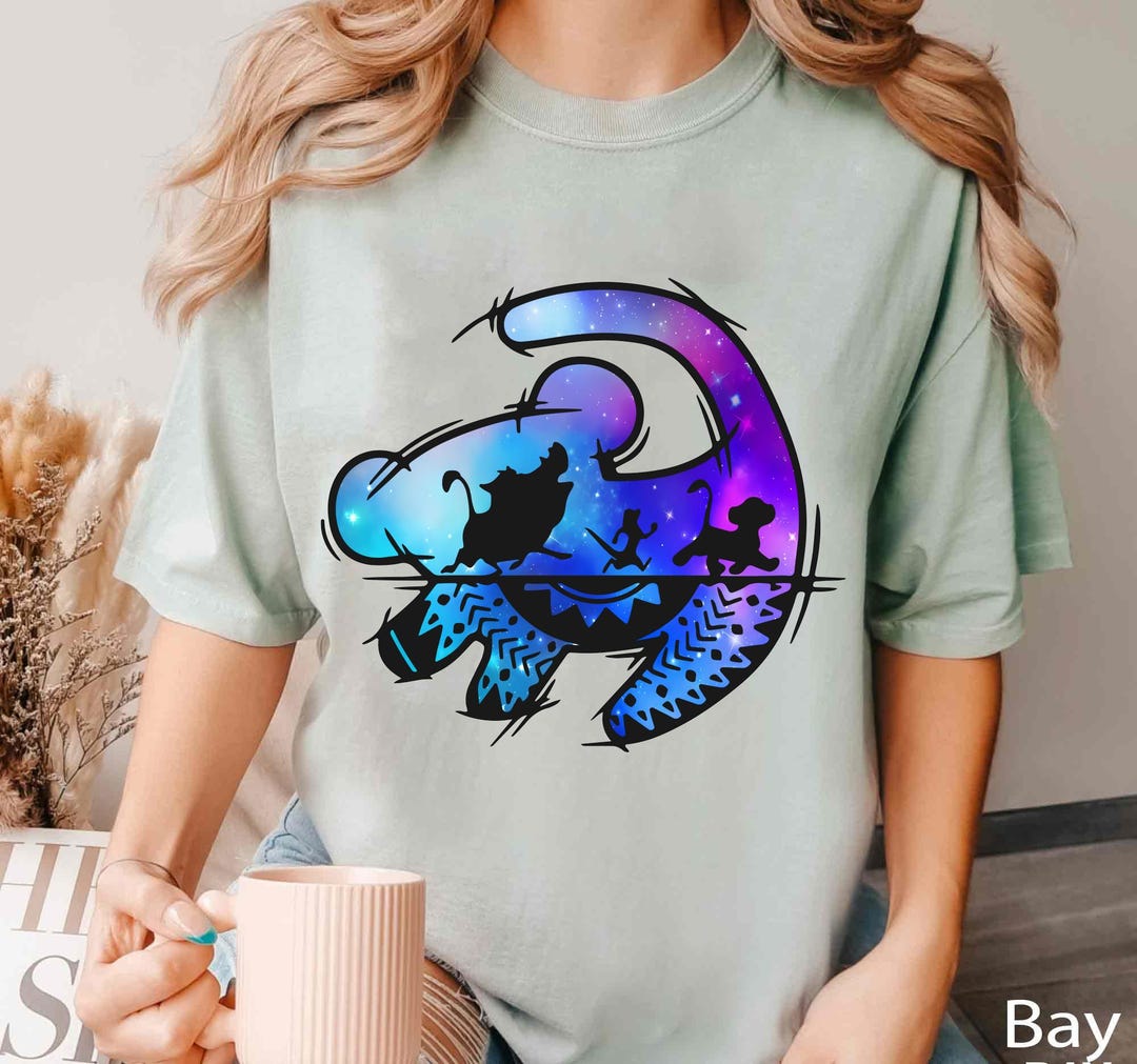 Disney Blue Hue Simba Cave Shirt, the Lion King Timon Pumbaa Zazu T ...