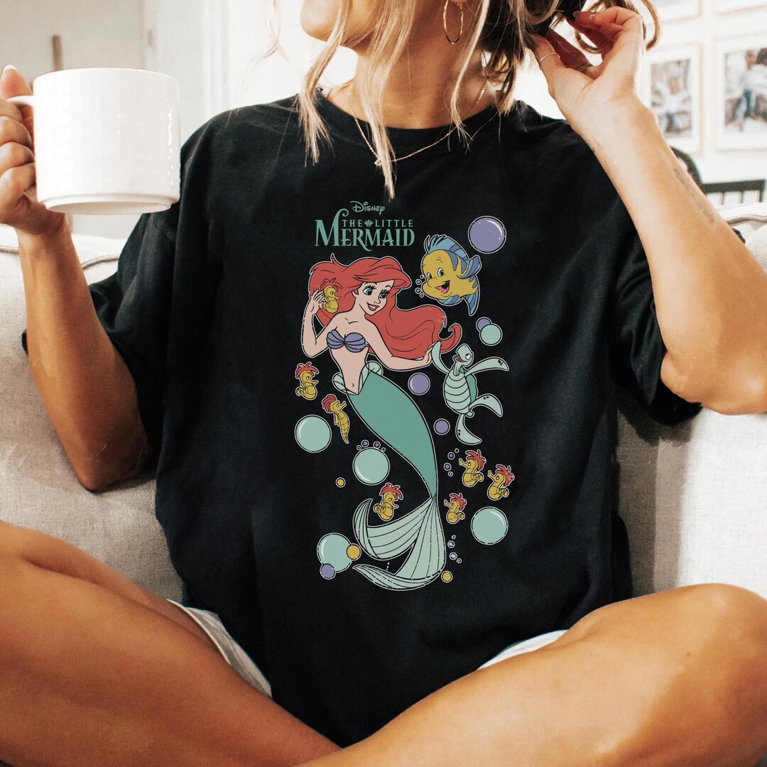Vintage the Little Mermaid Comfort Colors Shirt, Ariel Princess ...