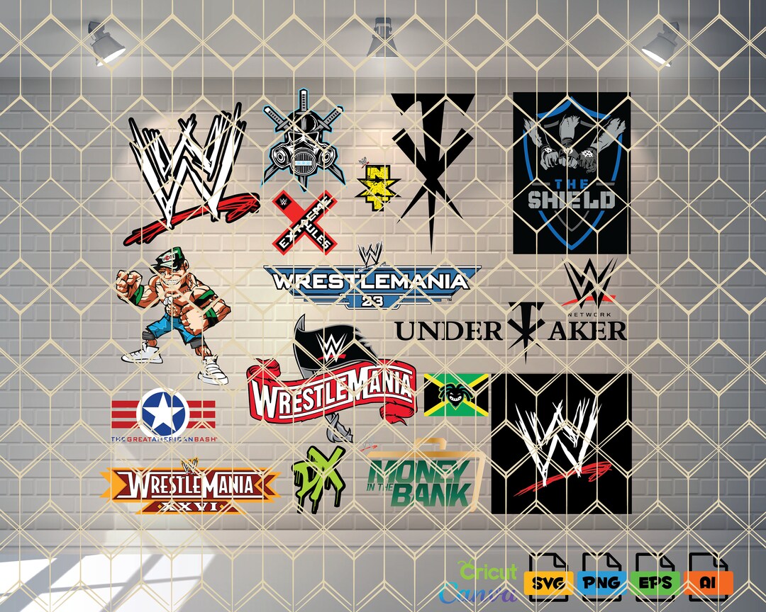 WWE WRESTLING SVG Png Eps Ai Formats Ready to Use for - Etsy Ireland
