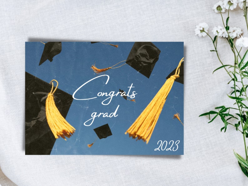 Graduation Card | Graduation | Card Template | Class of 2023 | Class of ...
