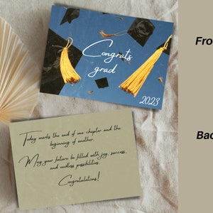 Graduation Card | Graduation | Card Template | Class of 2023 | Class of ...