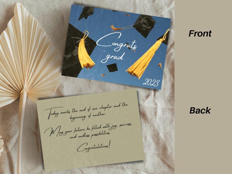 Graduation Card | Graduation | Card Template | Class of 2023 | Class of ...