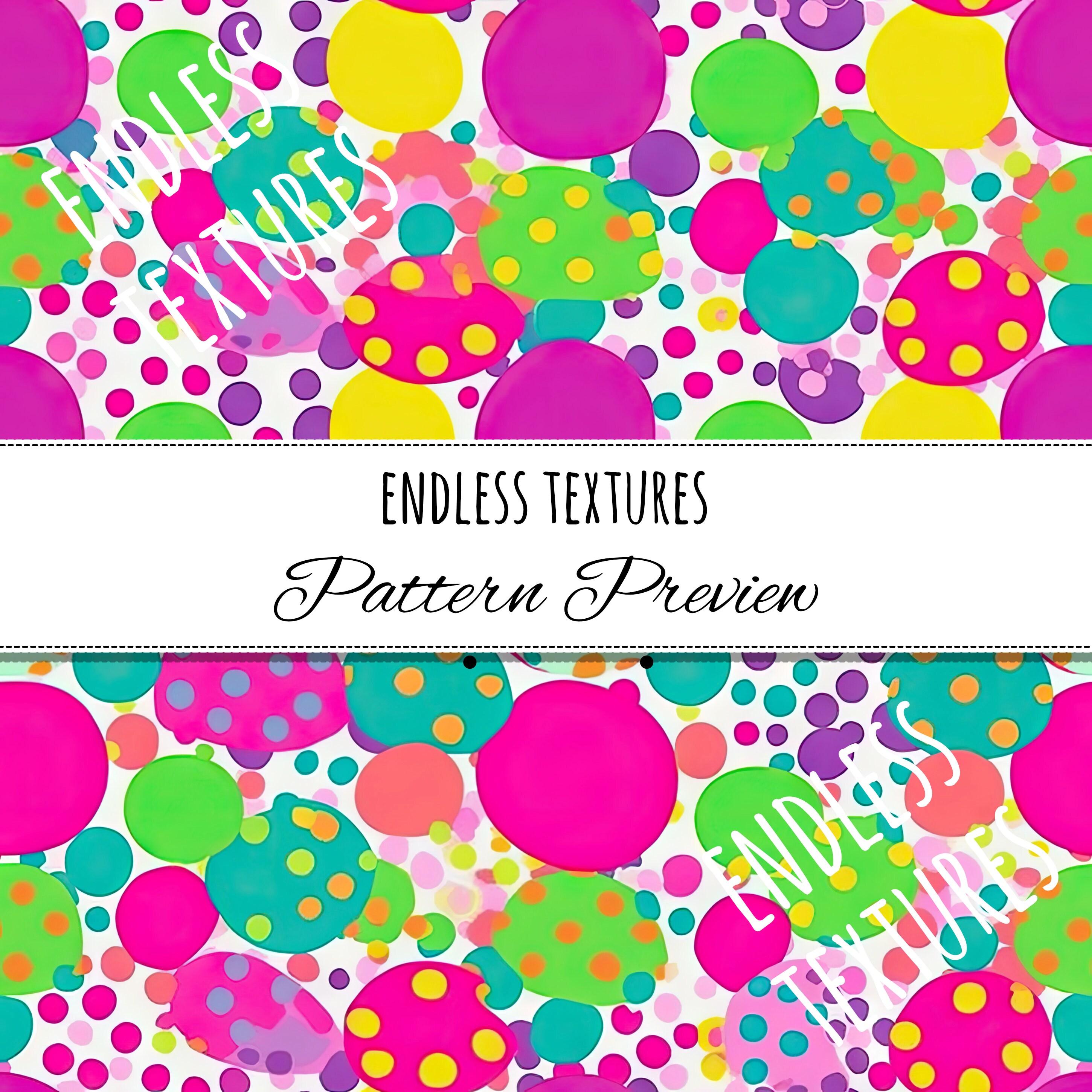 Colorful Polka Dot Digital Paper - SEAMLESS - High Quality 300 DPI - 12 ...