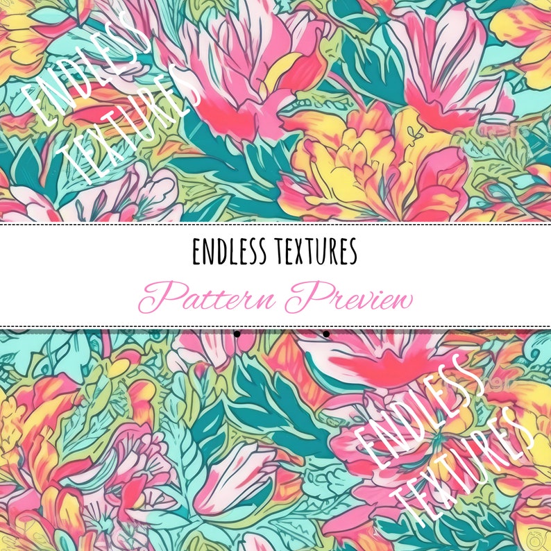 Spring Floral Digital Paper - SEAMLESS - High Quality 300 DPI - 12"x12 ...