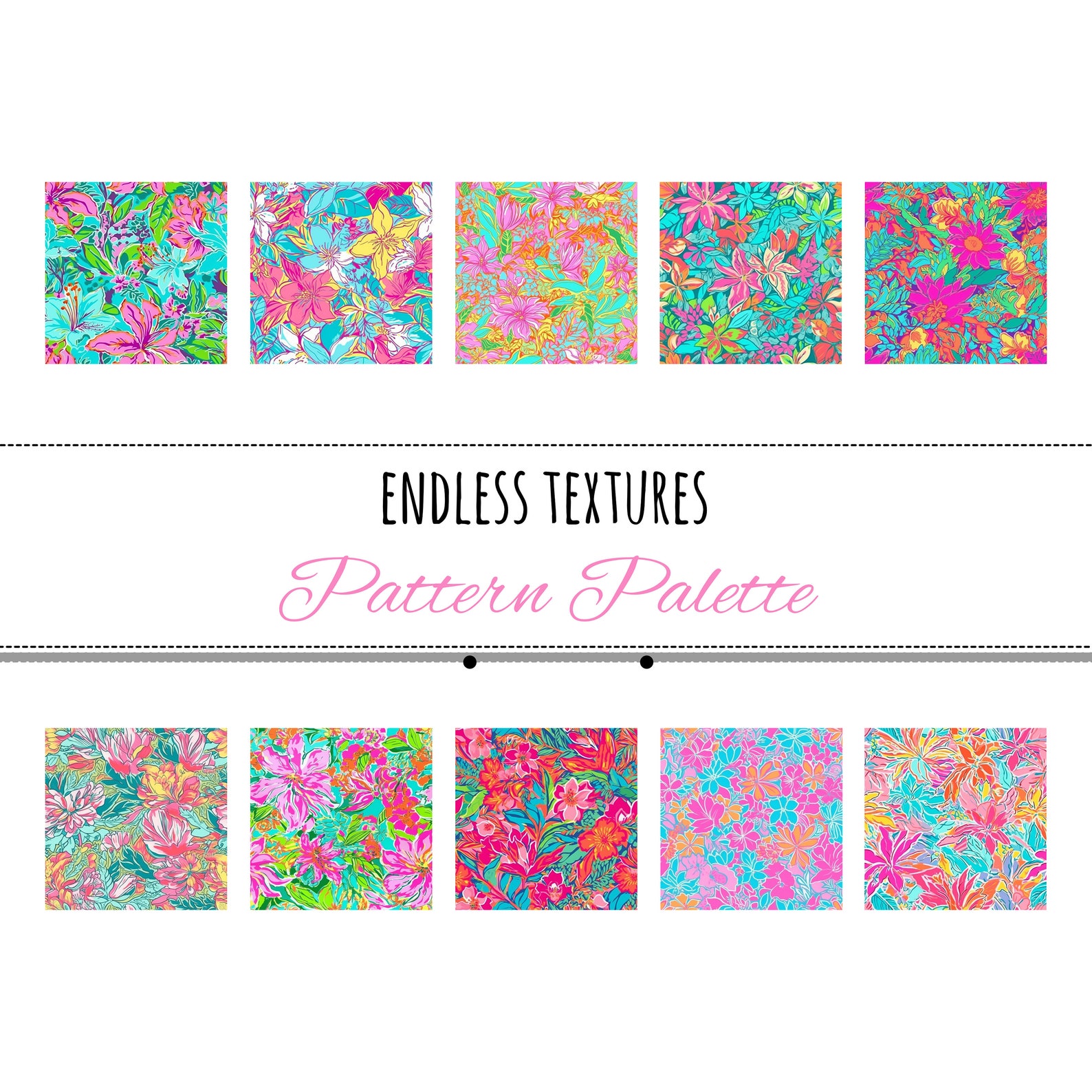 Spring Floral Digital Paper - SEAMLESS - High Quality 300 DPI - 12"x12 ...
