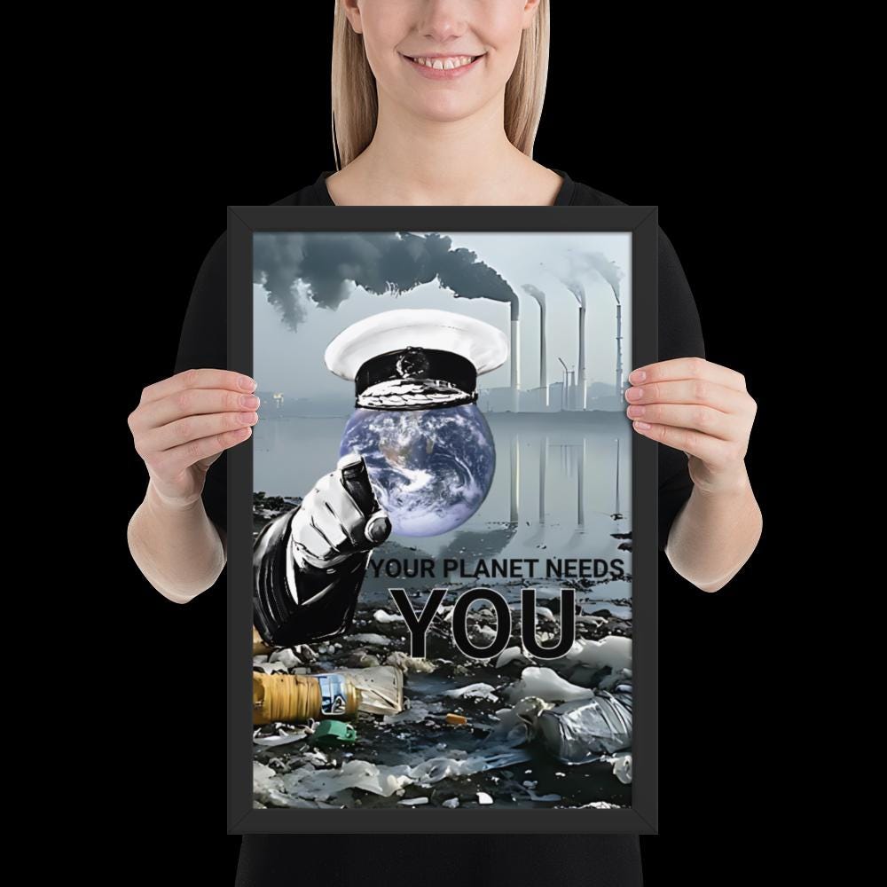 Climate Change Poster (your Planet Needs You) - Etsy