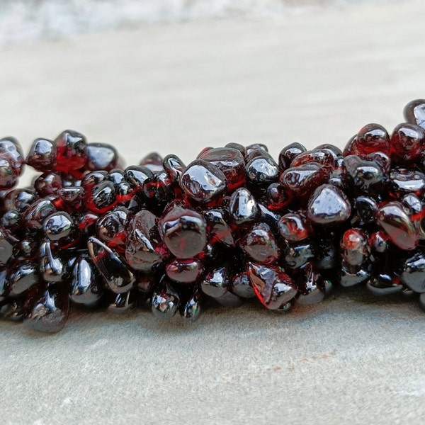 Garnet Drop - Etsy
