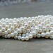 White Shell Pearl Round Beads, Glossy Round Shell Pearl, High Quality ...