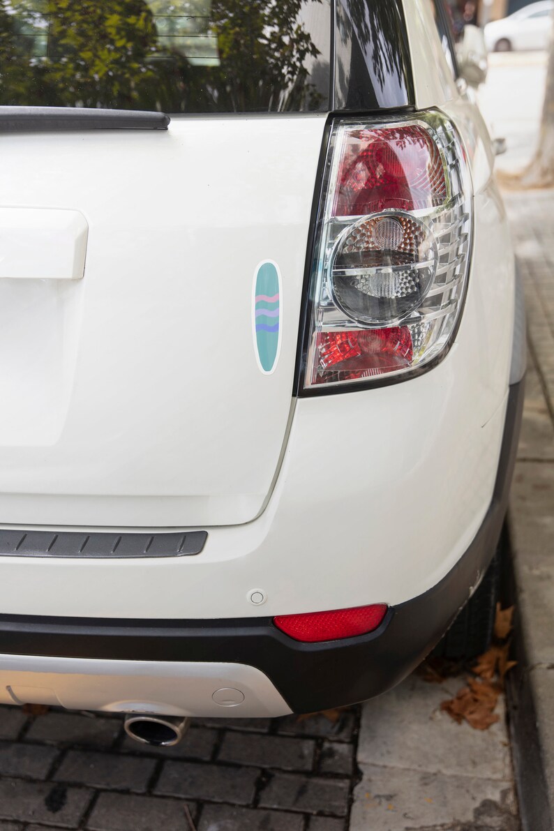 Surfboard Vinyl Sticker Set: Coastal Car, Laptop, Water Bottle Decals ...