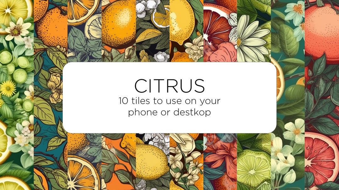 Citrus Digital Pattern - Etsy