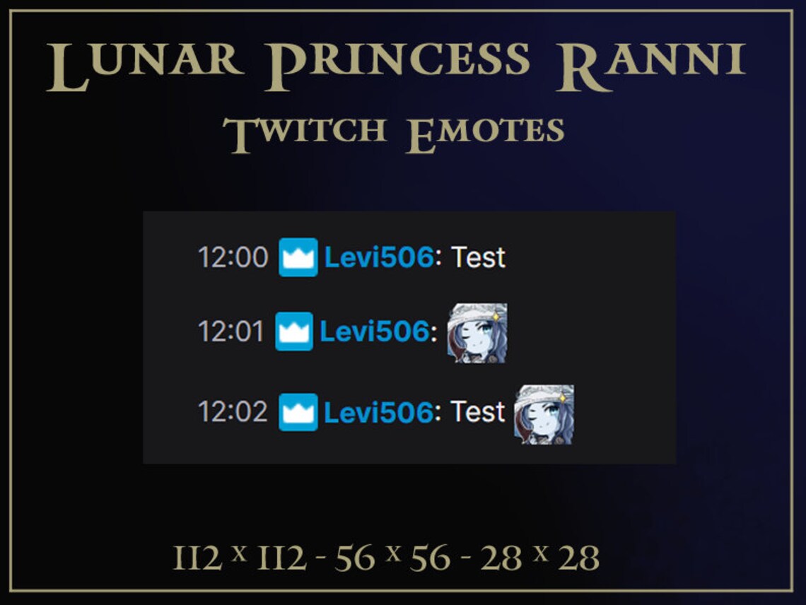 Elden Ring - Lunar Princess Ranni - Set of 5 Emotes for Streaming or ...