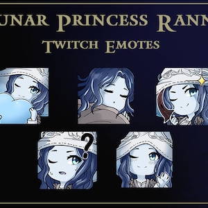 Elden Ring - Lunar Princess Ranni - Set of 5 Emotes for Streaming or ...