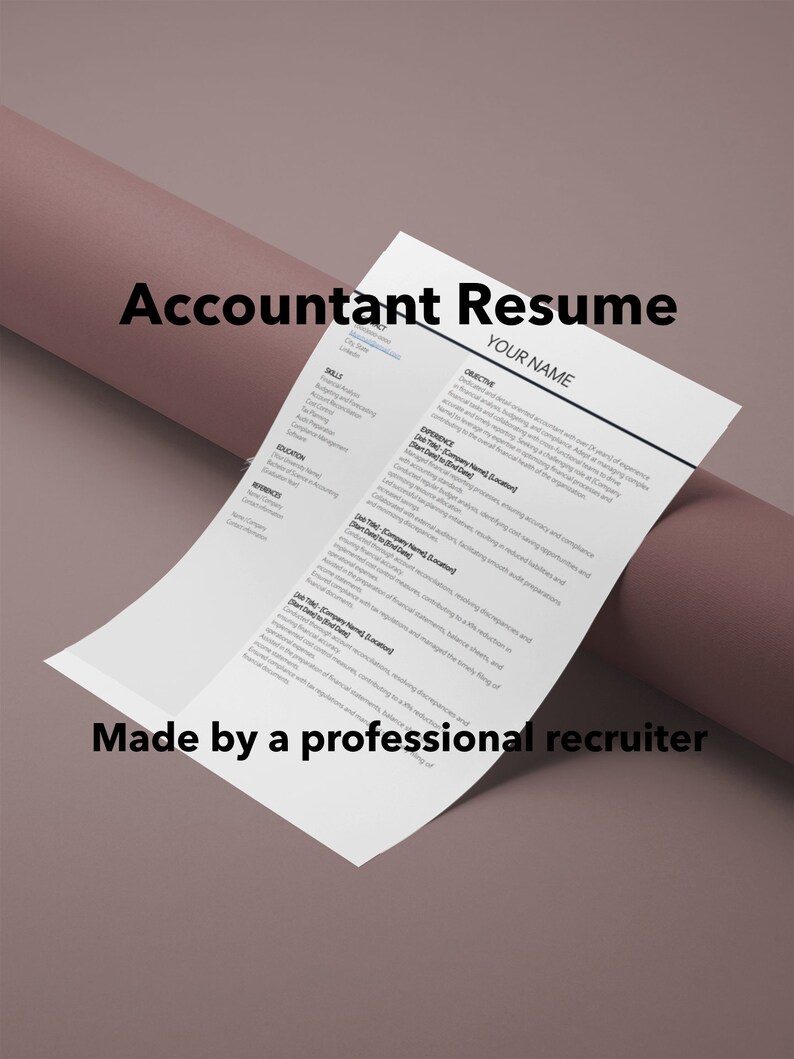 Accounting Resume Basic Format Professional Accountant Resume Template ...