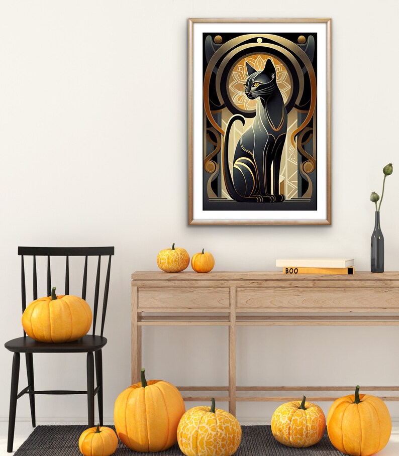 Art Dec Cat V.2 - Etsy