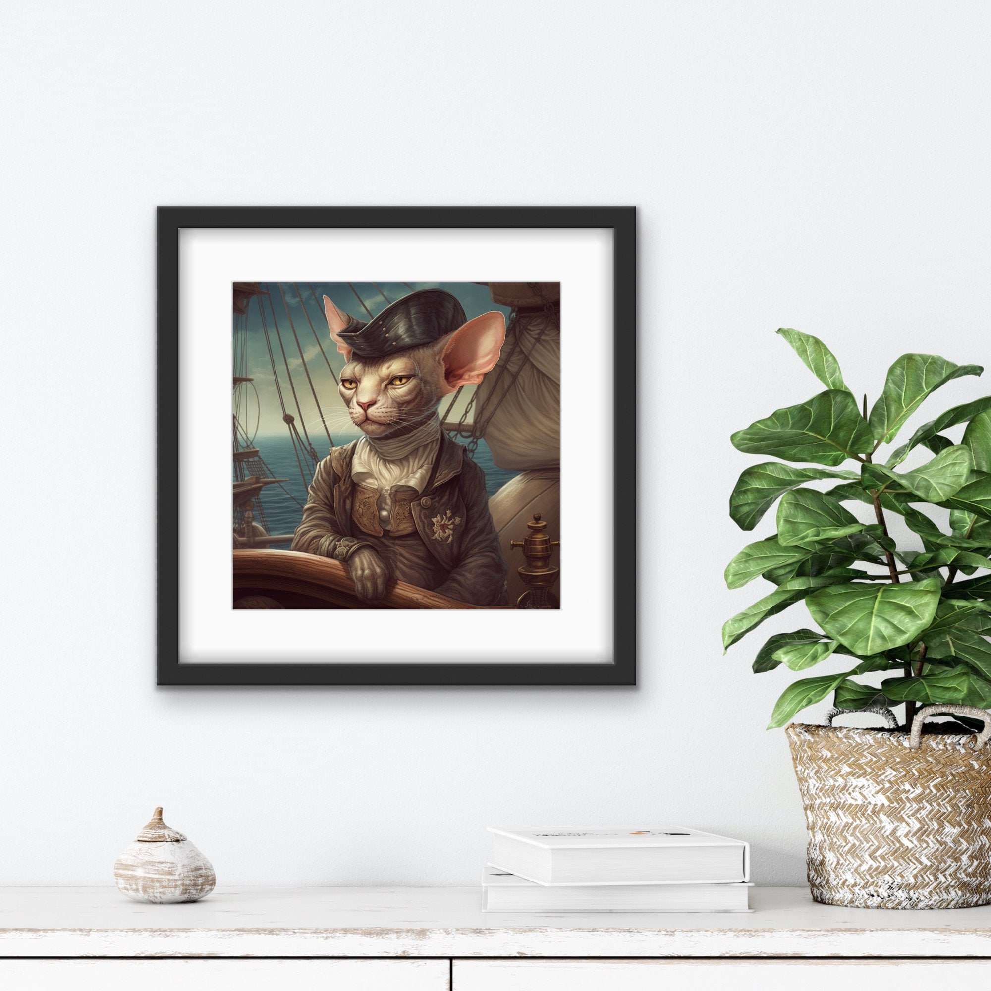 Captain Basil: the Sphynx Pirate Cat - Etsy