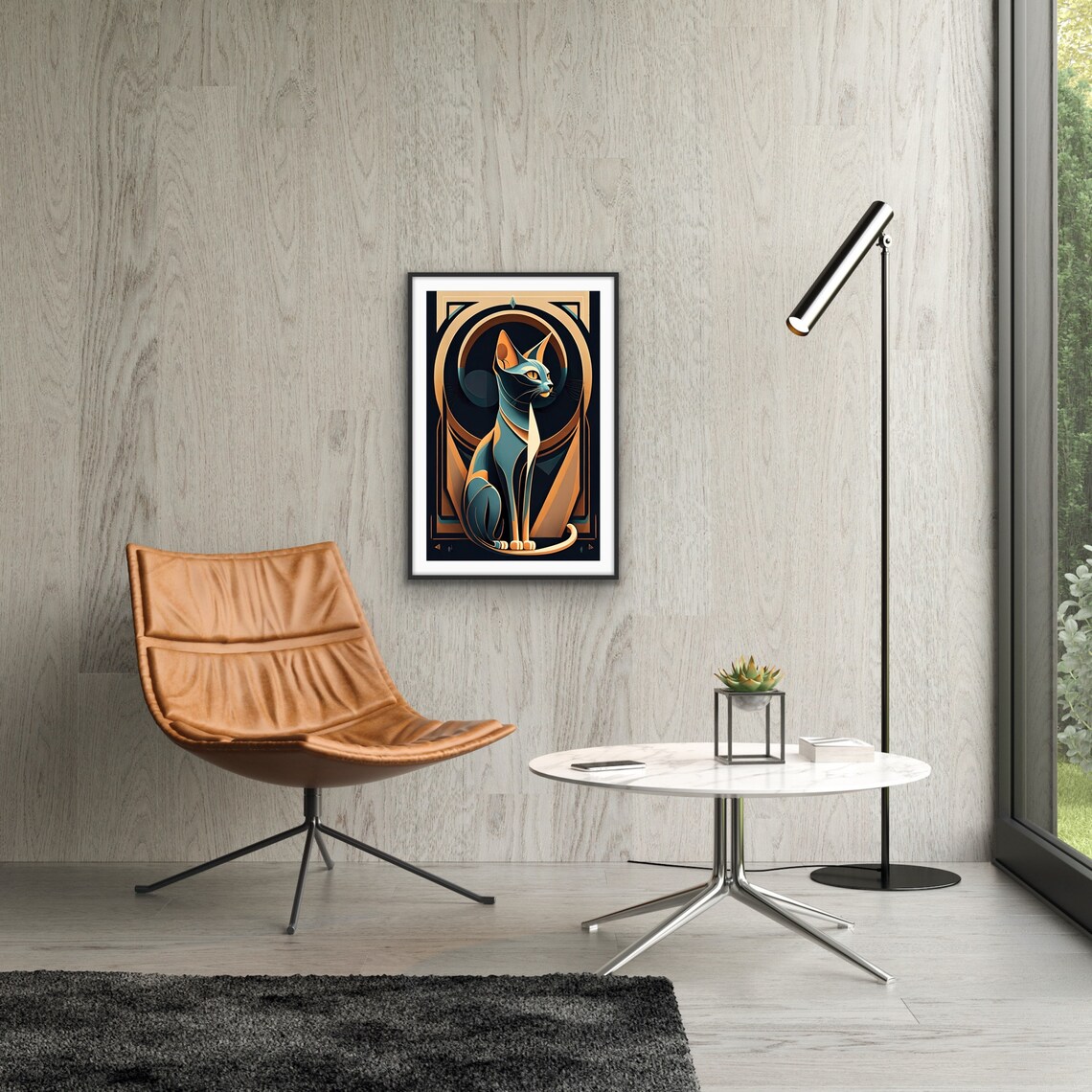 Art Deco Cat Variant - Etsy
