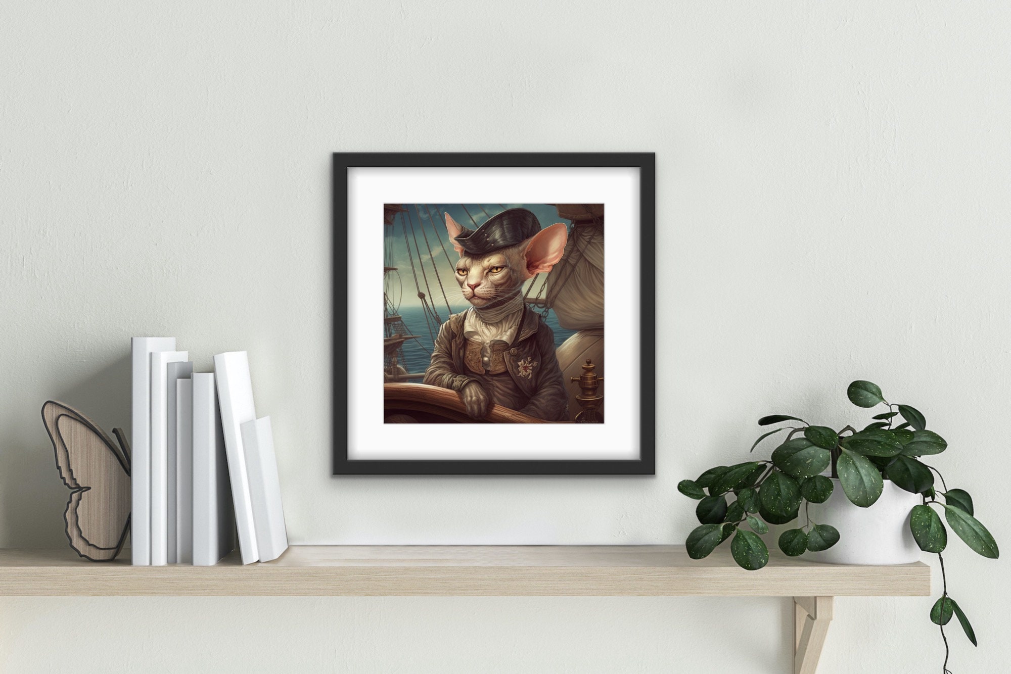 Captain Basil: the Sphynx Pirate Cat - Etsy