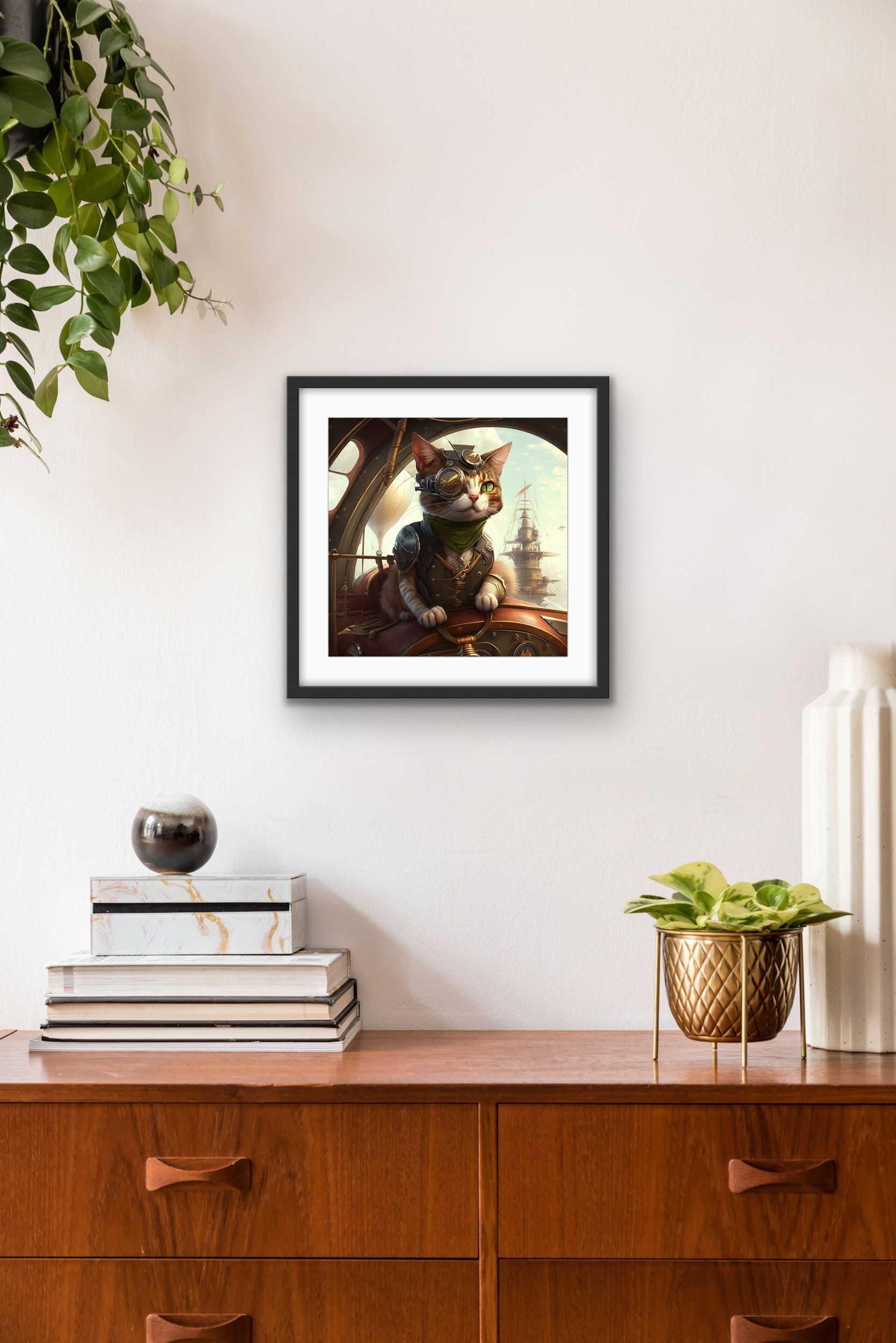 One-eyed Sam: the Airship Cat - Etsy