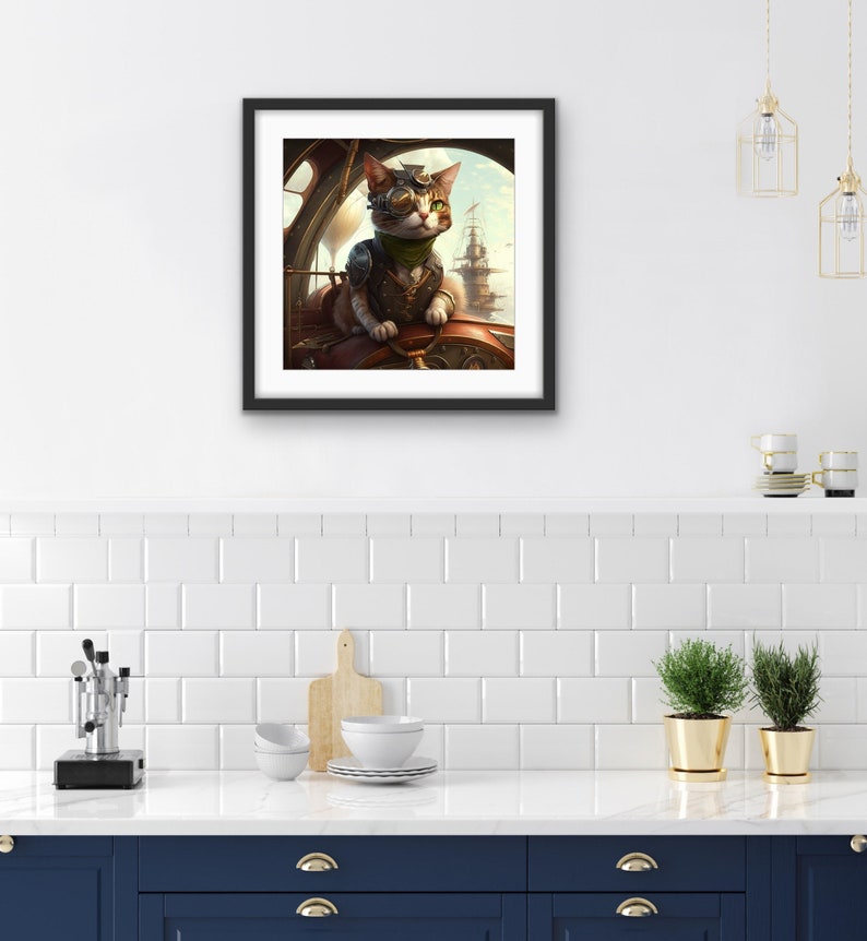 One-eyed Sam: the Airship Cat - Etsy