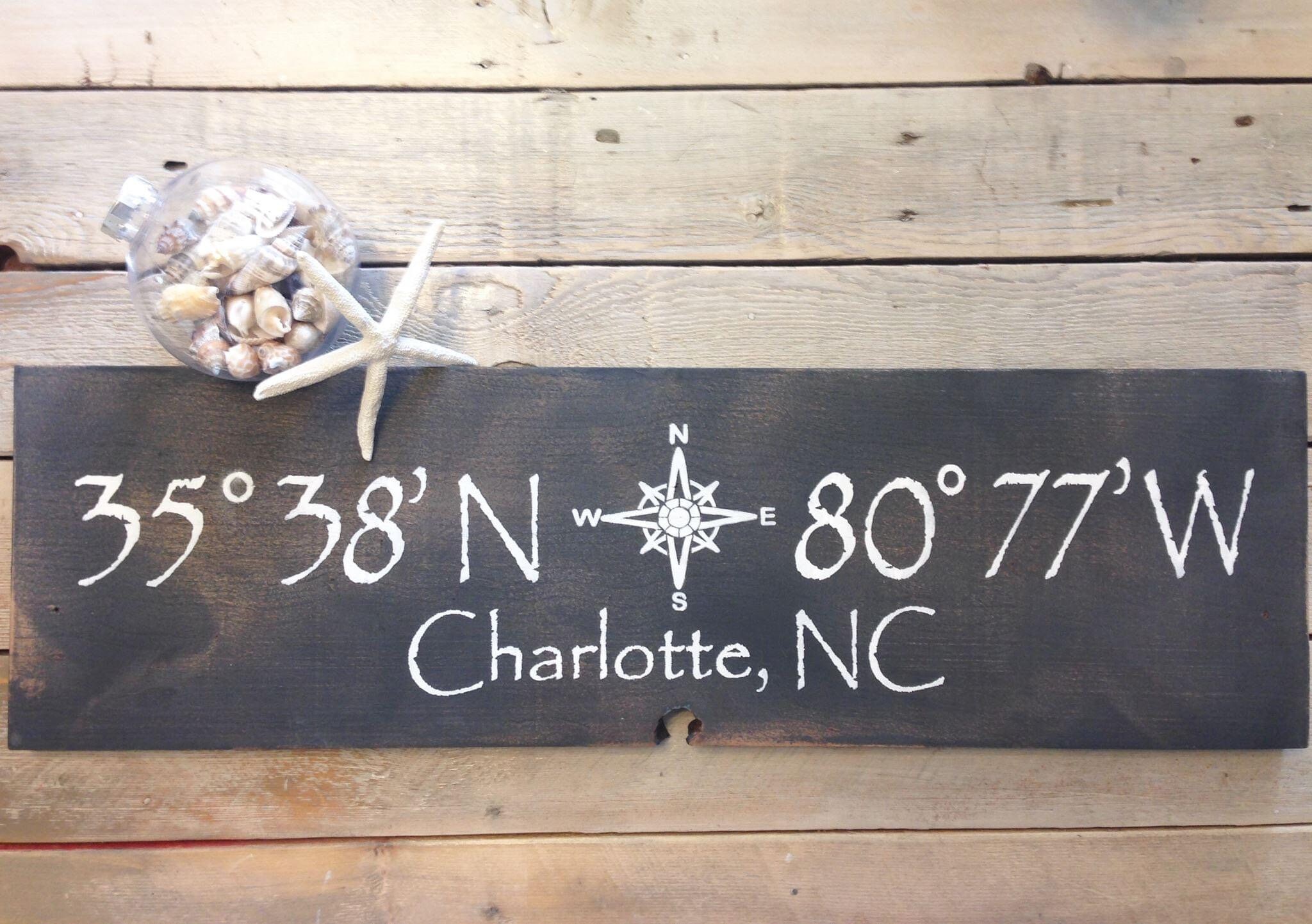 Custom Latitude/longitude Sign - Etsy