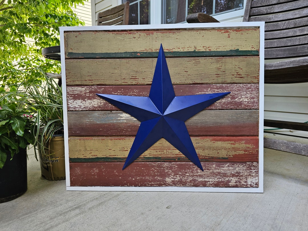 Americana Barn Wood Wall Art - Etsy