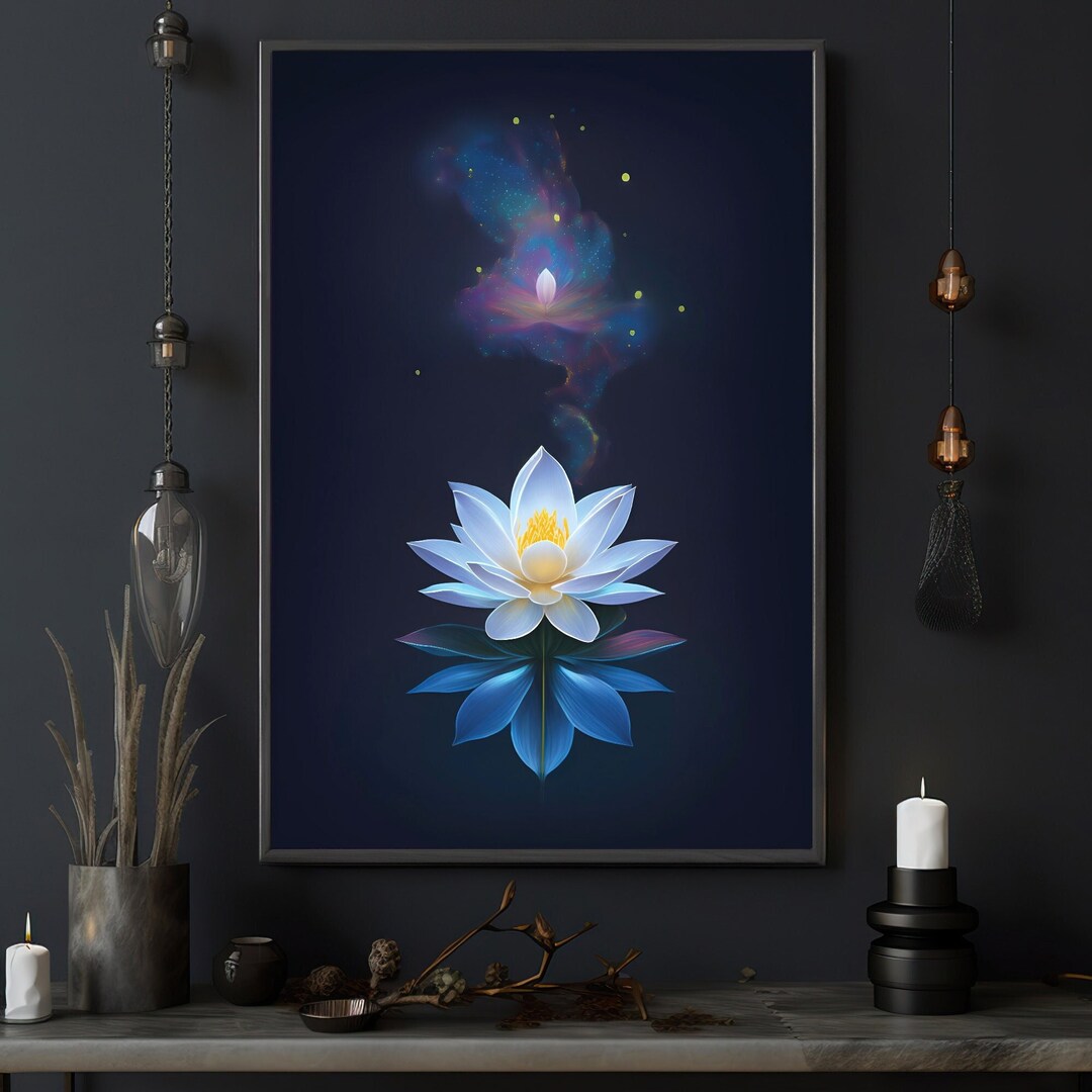 Spiritual Wiccan Flower Printable Artwork - 1 - Etsy