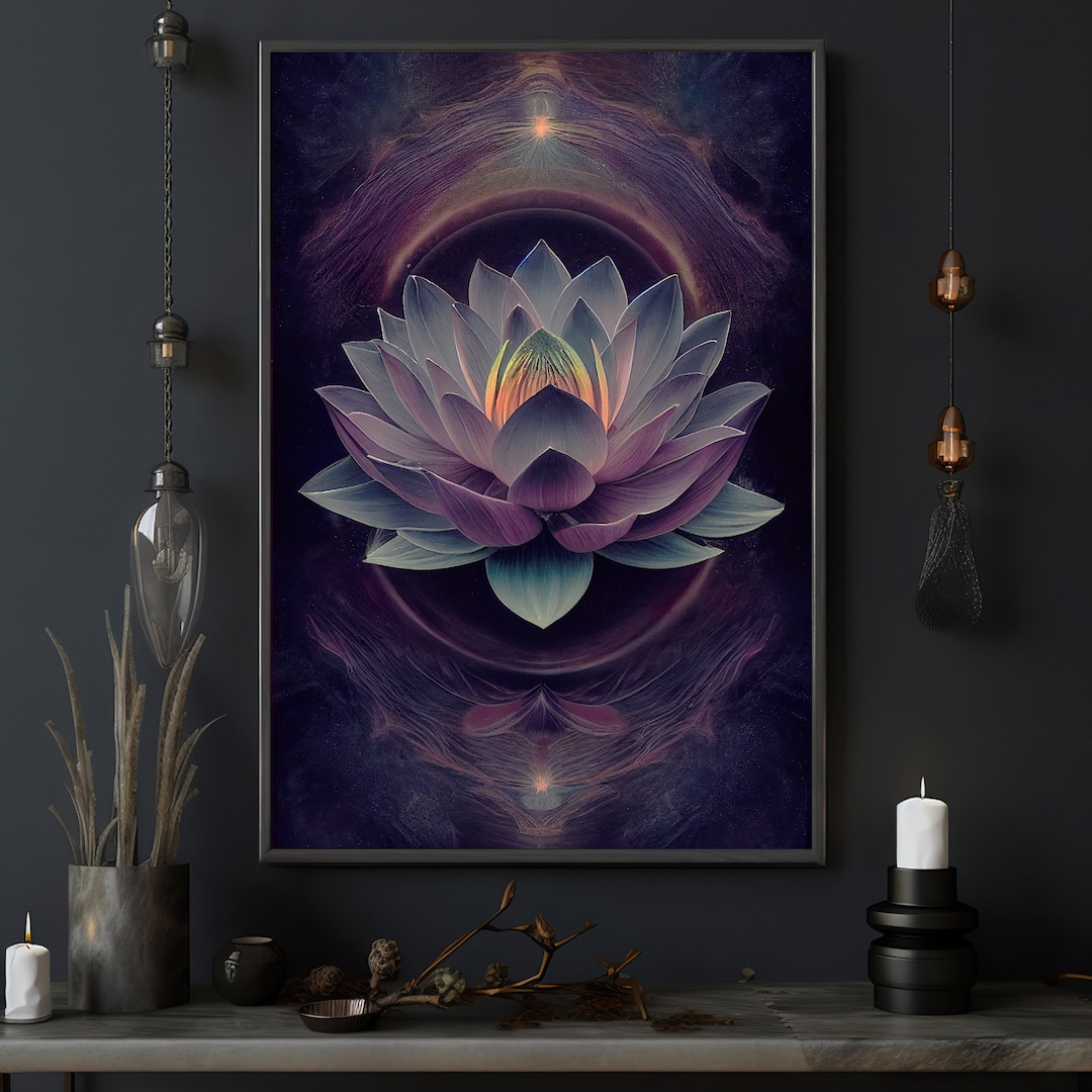 Spiritual Wiccan Flower Printable Artwork - 3 - Etsy