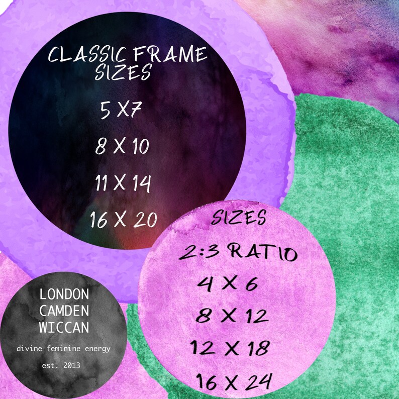 Flower Wiccan Goddess Printable Artwork 5 - Etsy