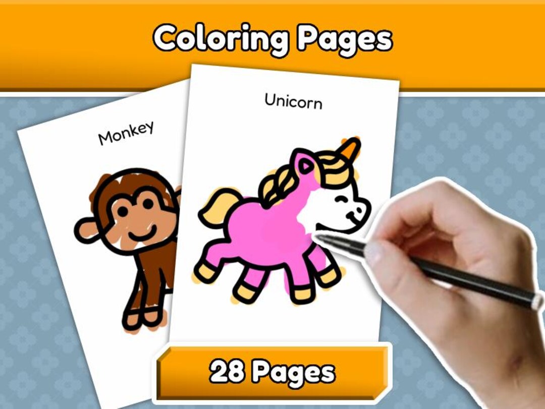 Coloring Pages for Kids – 28 Cute Printable Sheets – Fun Toddler ...